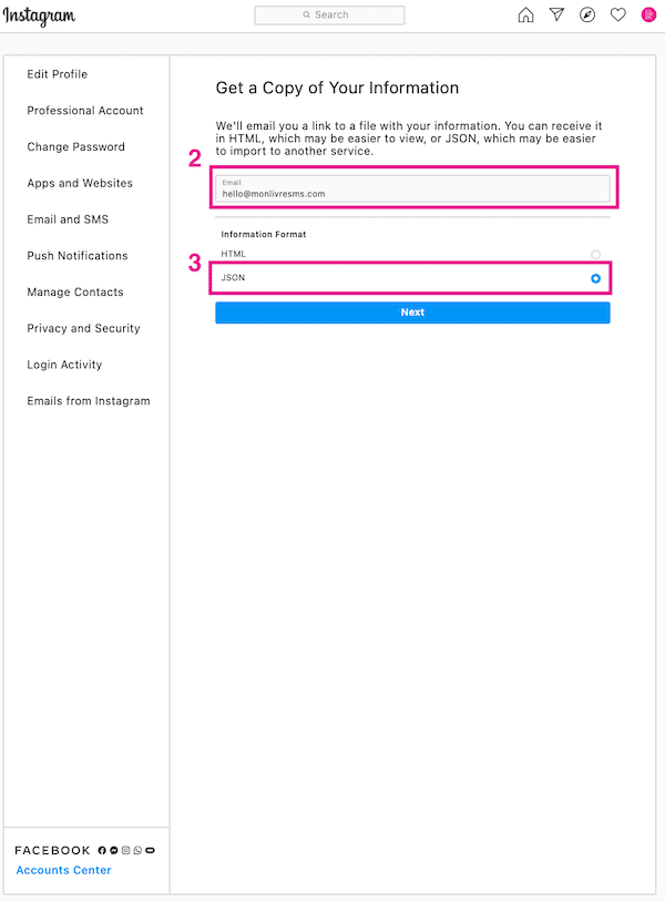 How to download Instagram Chat